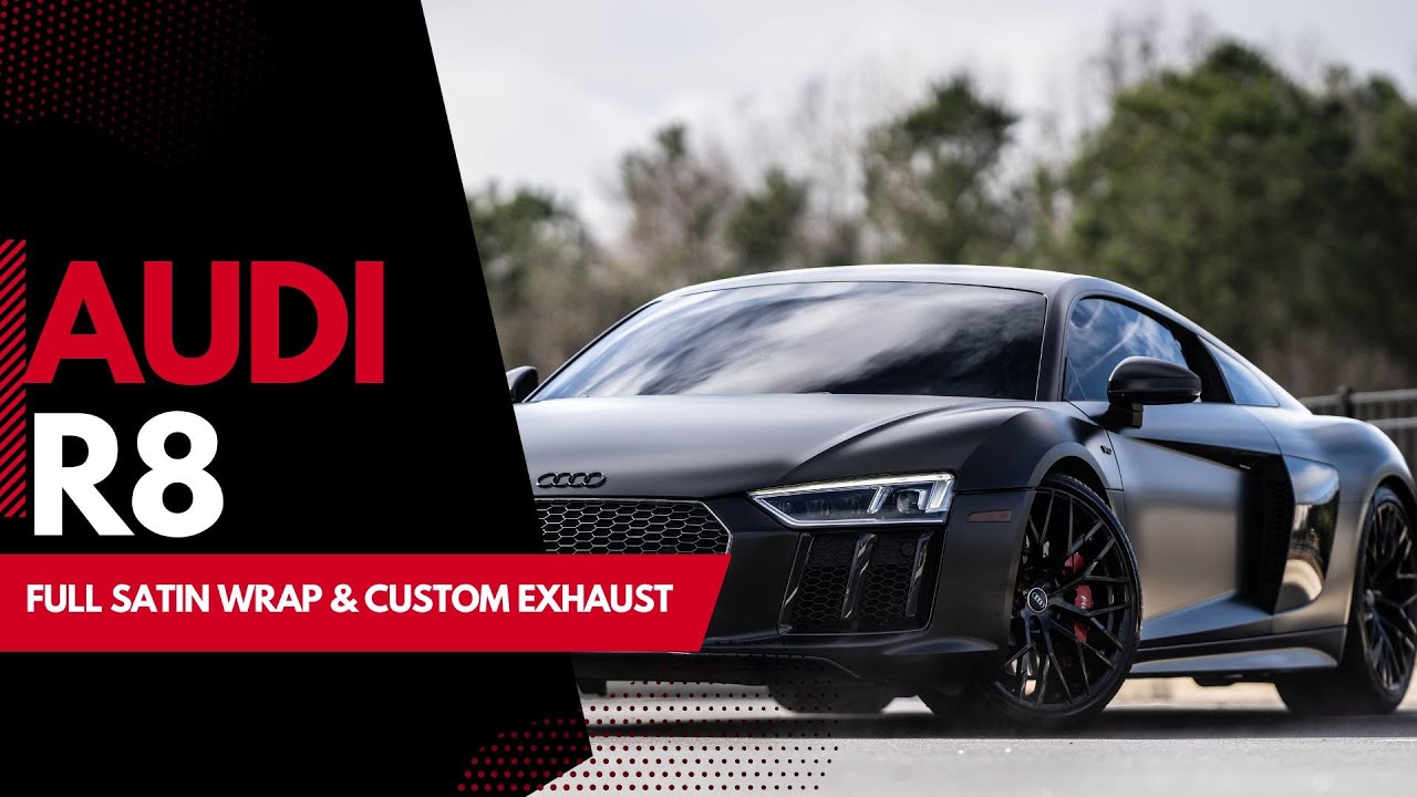 2017 AUDI R8 5.2 QUATTRO V10 CUSTOM EXHAUST BANG & OLUSFEN FULL SATIN ...