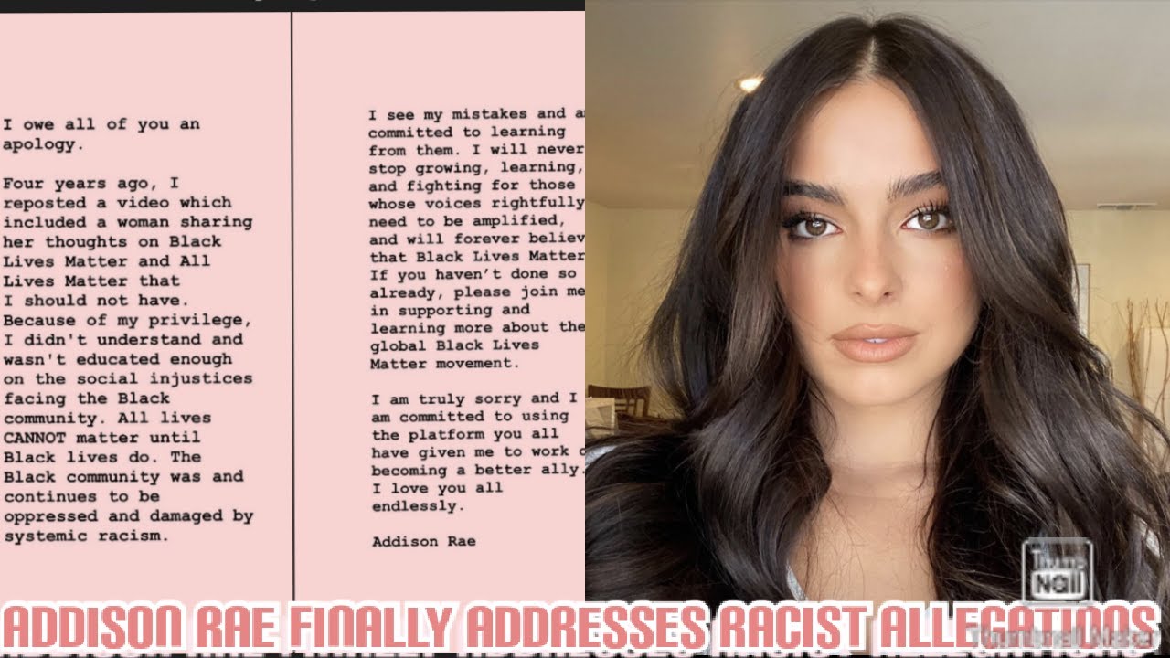 Addison Rae finally addresses racist past and allegations| Spill The ...