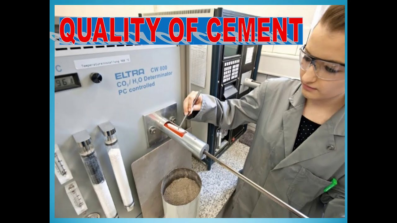 Cement quality steps during manufacturing in the cement industry - YouTube