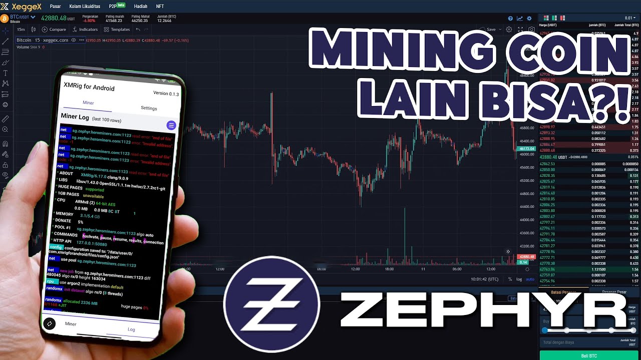Cara Mudah Mining Pakai HP Android | Pemula Pasti Bisa! Mining Zephyr ...