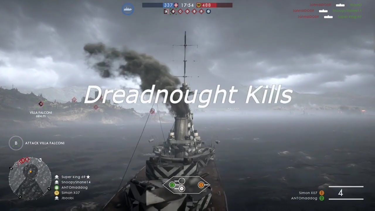 BF1 Gameplay: Heavy Hitters (Dreadnought/Fortress Gun kills) - YouTube