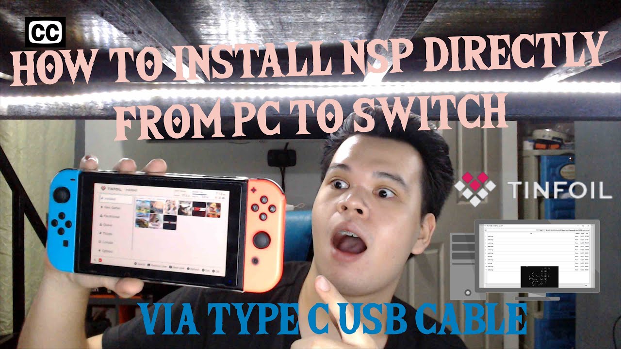 How to Install NSP Games Directly From PC to Switch via USB TYPE C ...