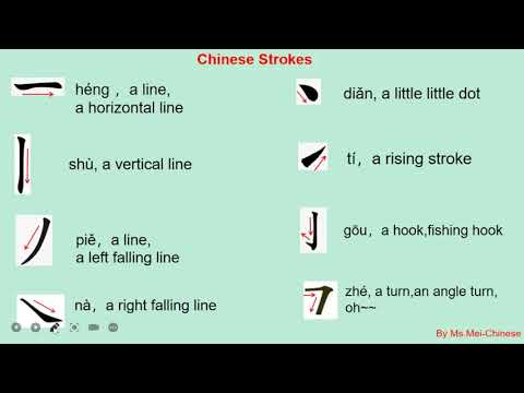 Song For Chinese Stroke 笔画歌