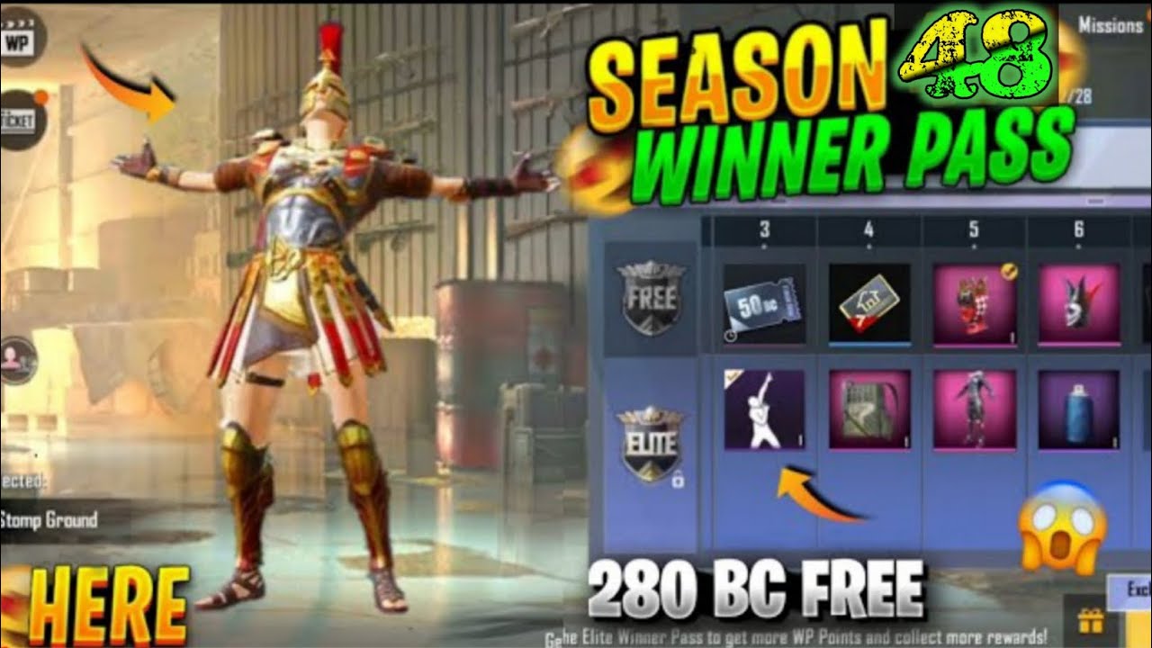 Pubg Lite Season 48 Winner Pass Is Here / 1 To 50 Rewards 😍 / Season 48 Winner Pass Pubg Lite ...