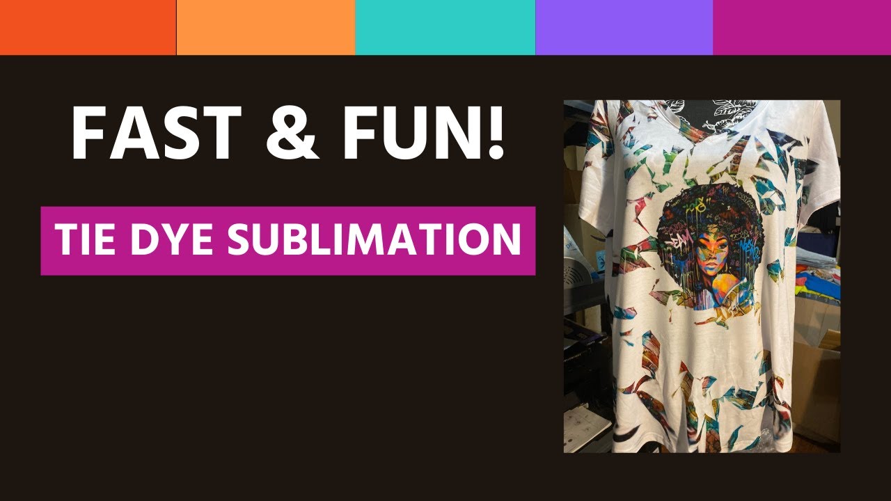 Easy tie dye shirt tutorial with sublimation l Tie dye designs l ...