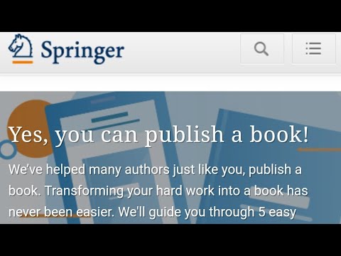 How to submit manuscripts to Springer Nature Book | Videographers Dr ...