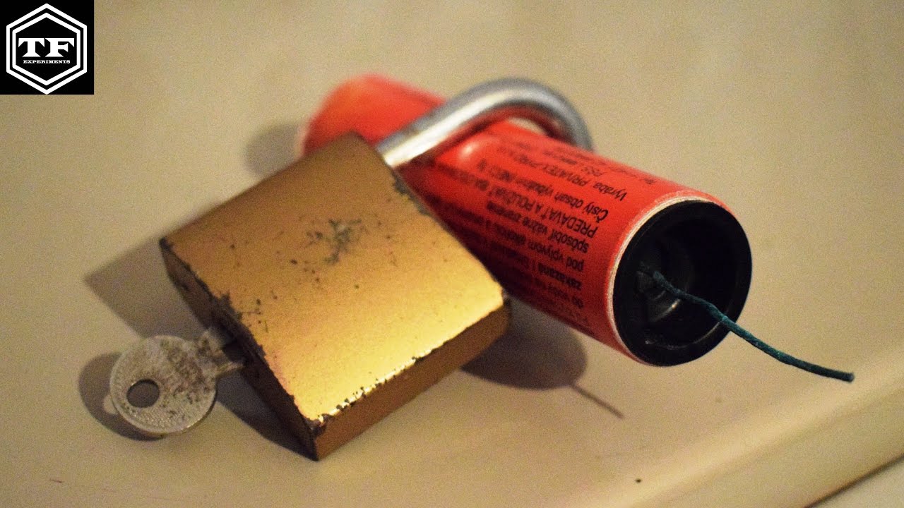 FIRECRACKER MAMBA VS PADLOCK - YouTube