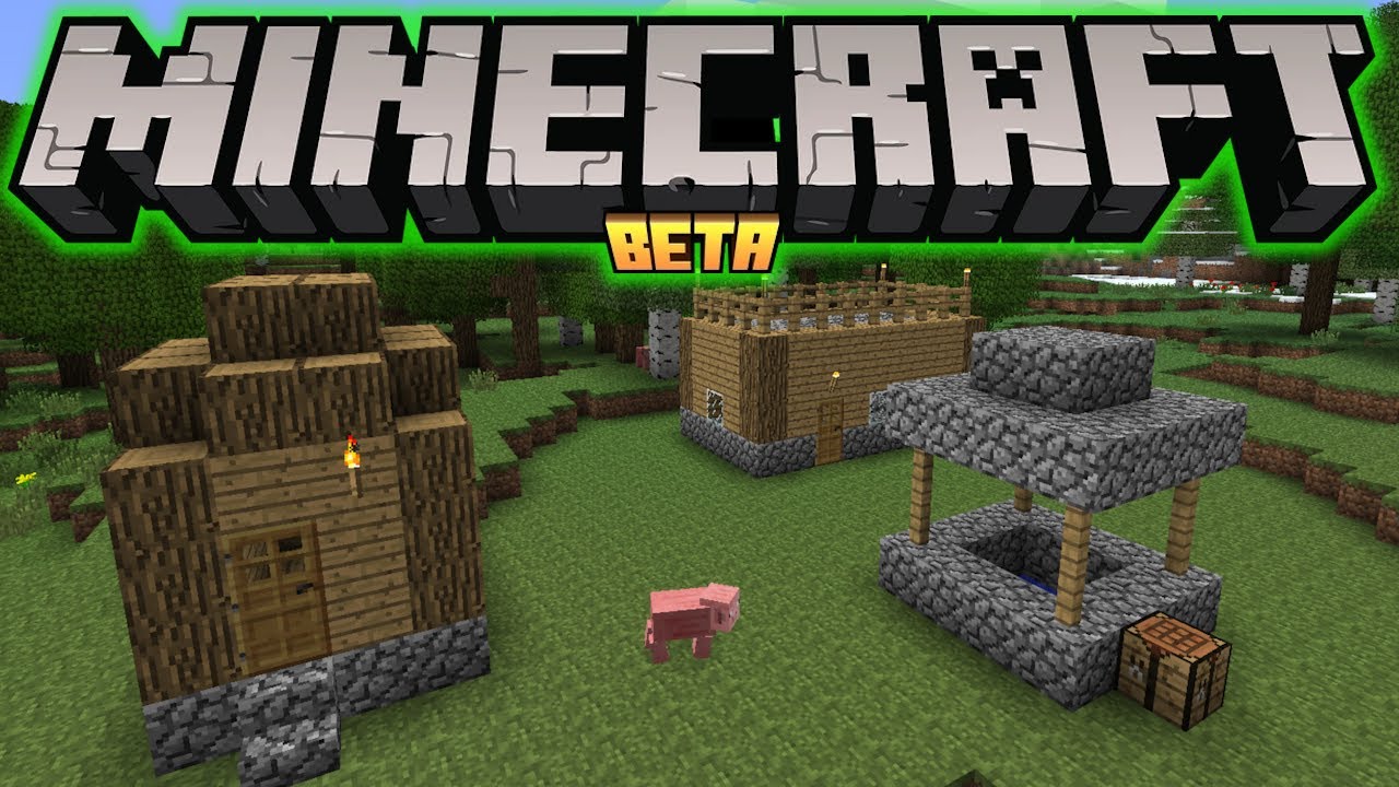 Building A Village In Minecraft Beta - YouTube