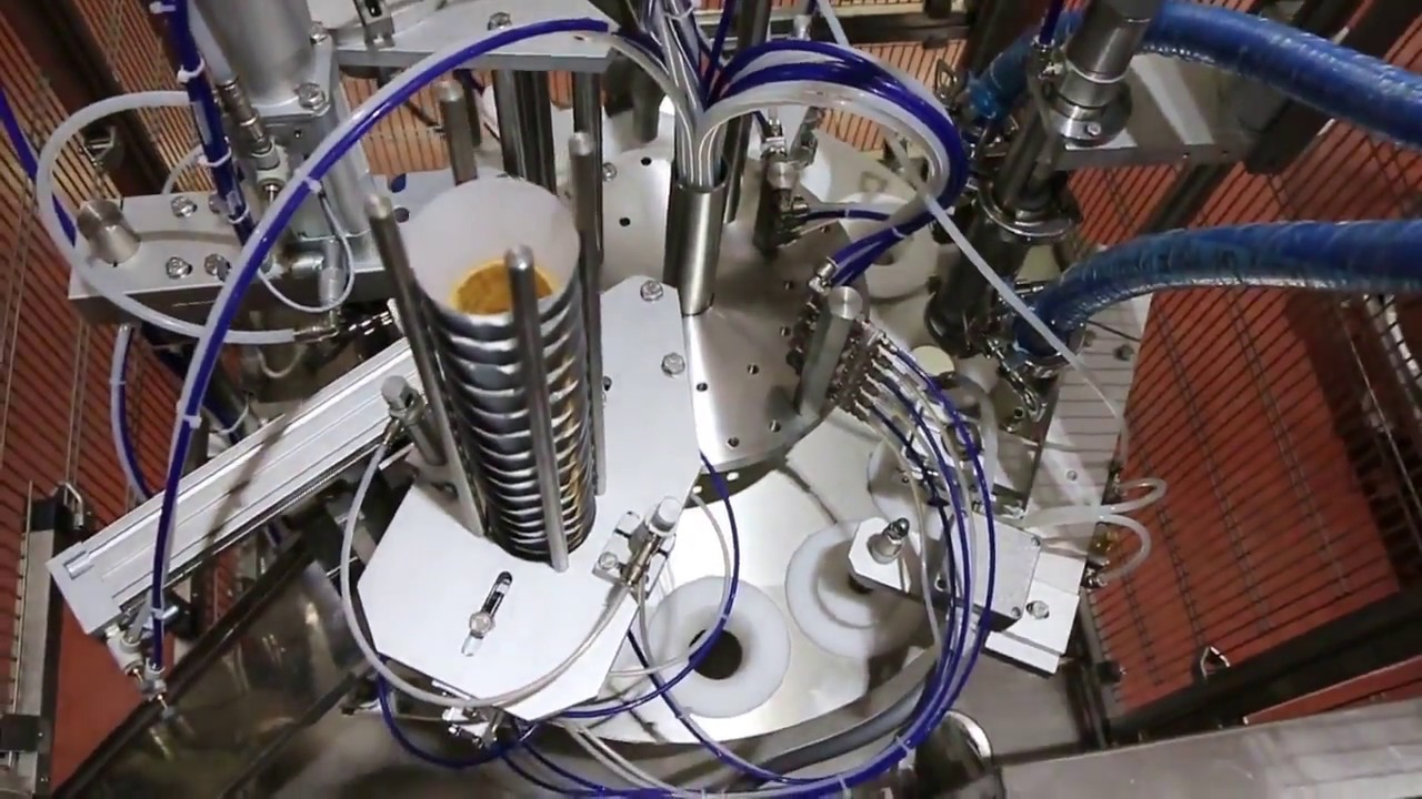 RF1 4000 Matrix Ice Cream & Gelato Machines - rotary filler - YouTube