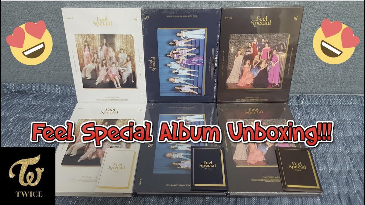 Unboxing TWICE "Feel Special" Albums(All 3 Versions + Preorder Benefits ...
