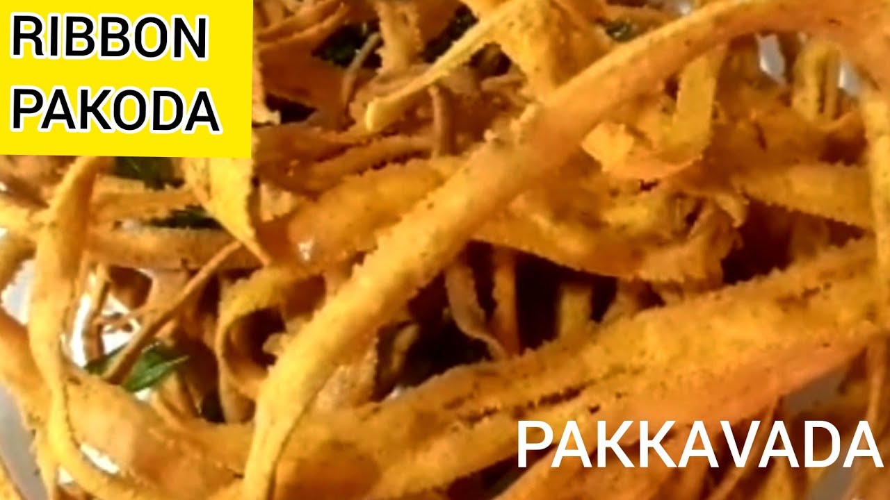 Ribbon Pakoda Recipe | Ola Pakoda | Kerala Style Pakkavada - YouTube