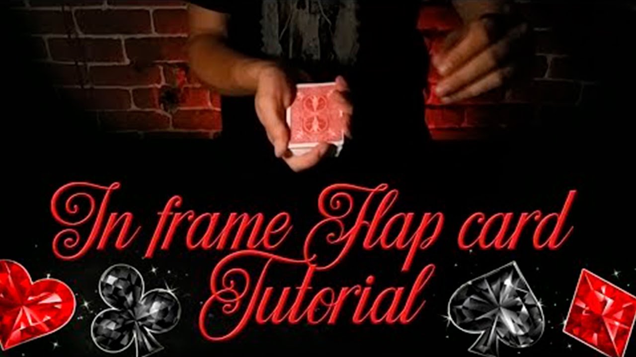 Flap card in frame // card trick // tutorial - YouTube