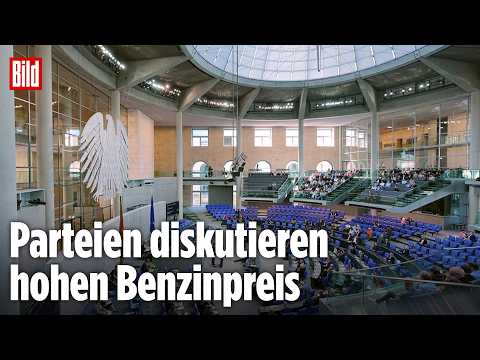 Bundestag streitet über Plan gegen Spritpreis-Schock | BILD LIVE
