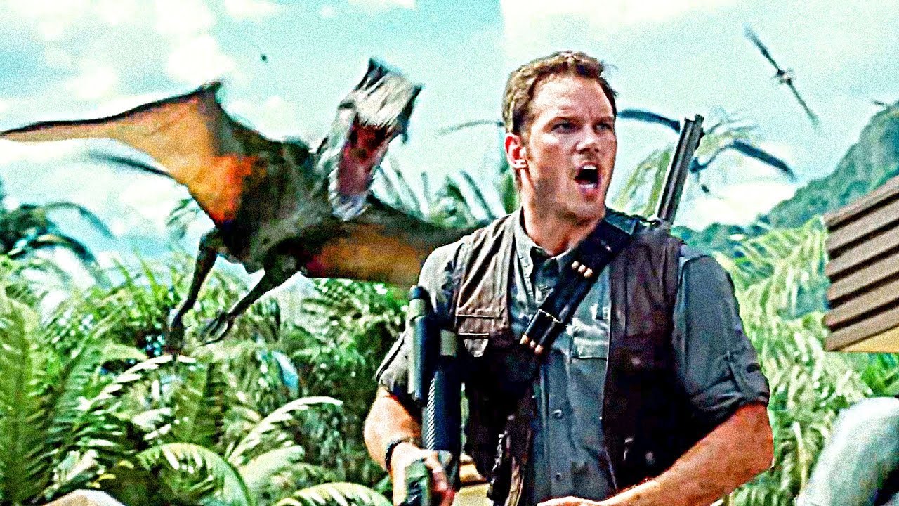 Main Street Attack Scene - JURASSIC WORLD Movie Clip (2015) - YouTube