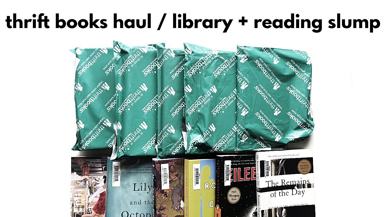 Thrift Books Haul + Library Books / Reading Slump - YouTube