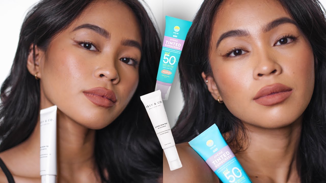 Issy & Co. ACTIVE SKIN TINT vs Sun Glow By FRESH TINTED SUNSCREEN - YouTube