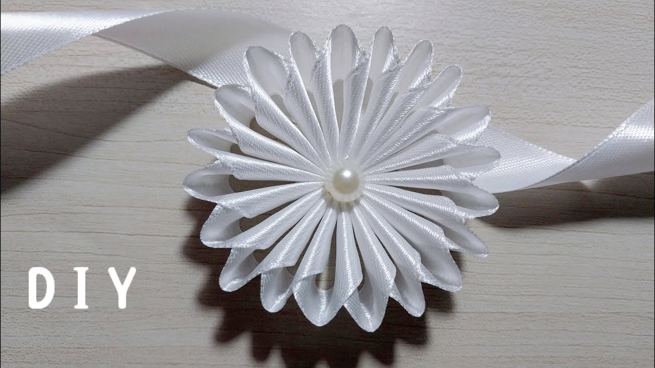 Easy way to make super simple ribbon flowers | Detailed instructions ...
