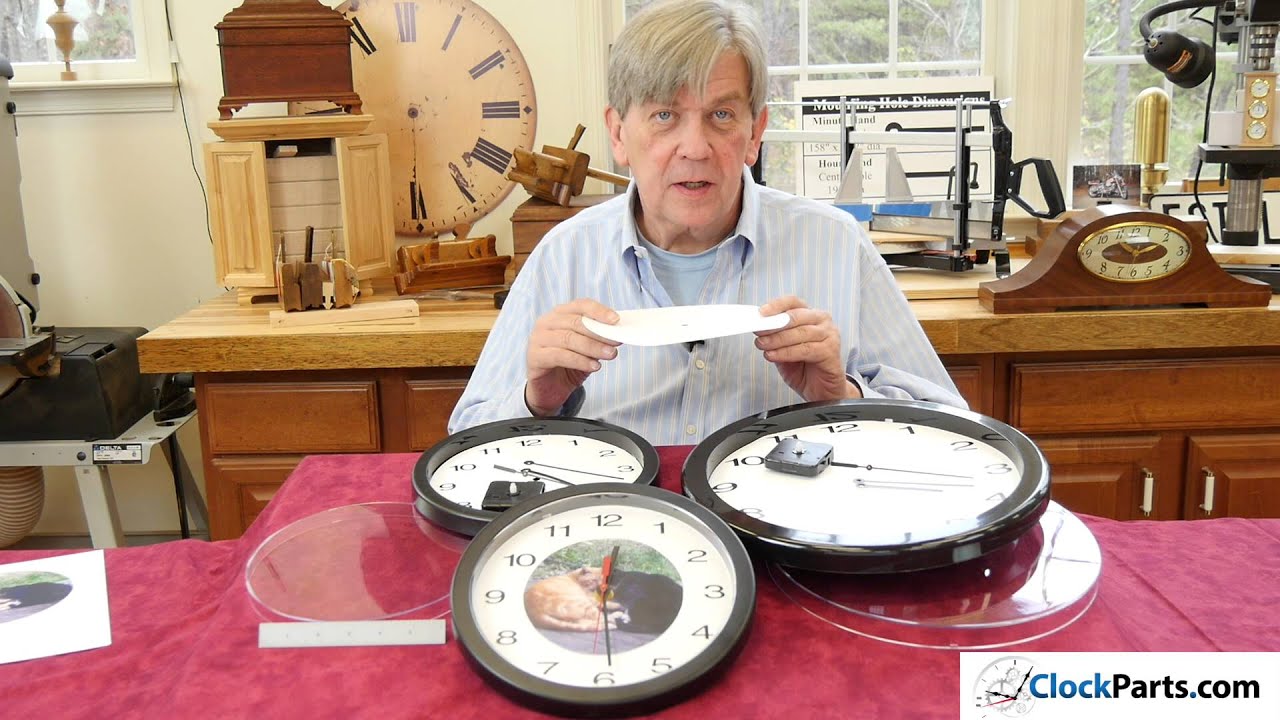 Wall Clock Kit Options for Clock Building - YouTube