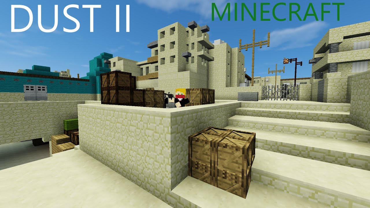 Гонка вооружение в Minecraft на DUST II - YouTube