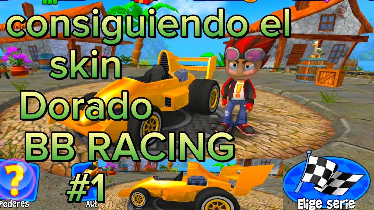 cómo conseguir el skin Dorado 🤔 en BB racing 1 🫂 - YouTube