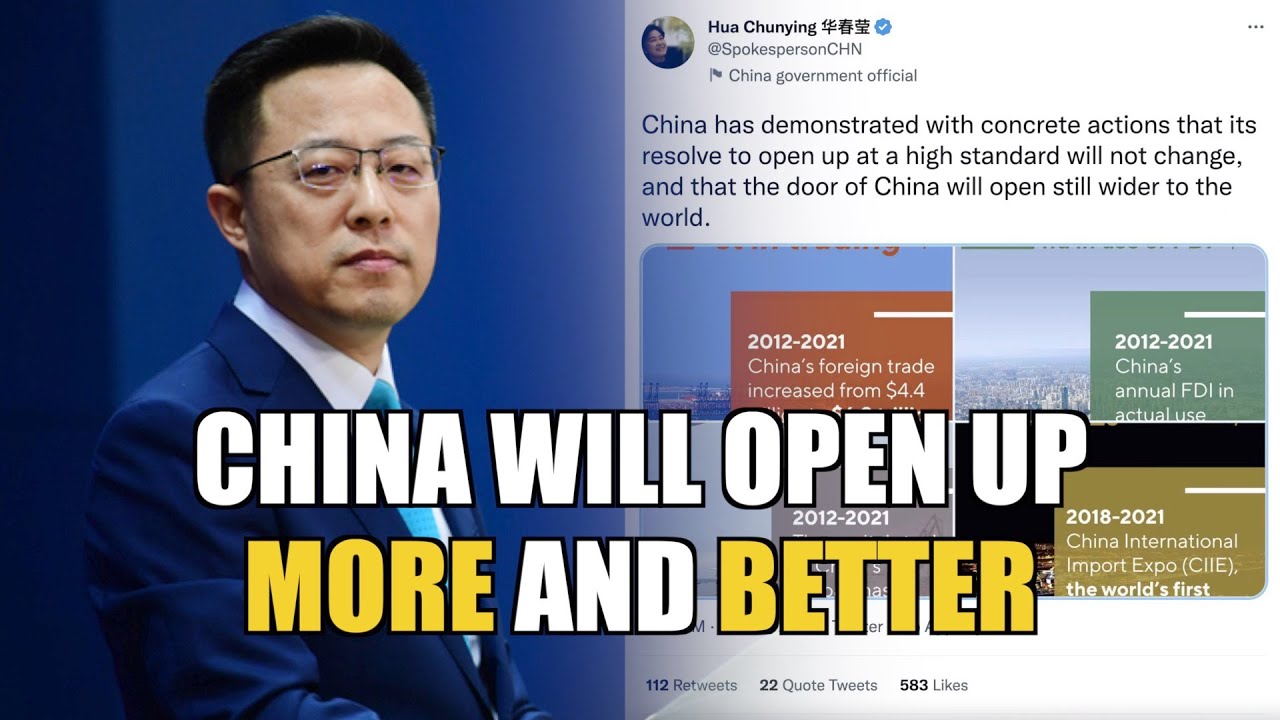 China reiterates resolve to continue and step up opening-up in trade ...