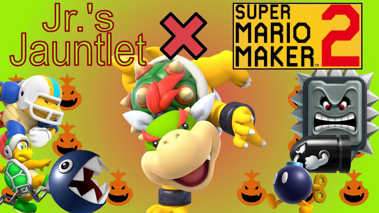 Super Mario Party Jamboree Jr's Jauntlet RECREATED Mario Maker 2 - YouTube