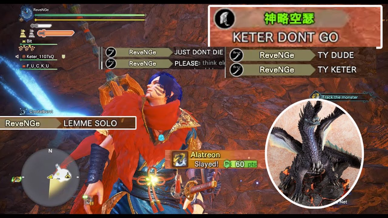 ALATREON ENCOUNTER WITH KETER - Monster Hunter World Iceborne - YouTube