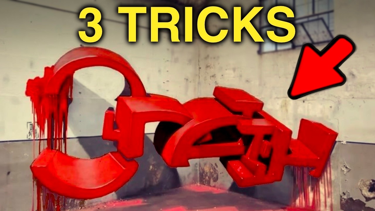3 Tricks Graffiti Artists NEVER Use ( Make Graffiti Pop) - YouTube