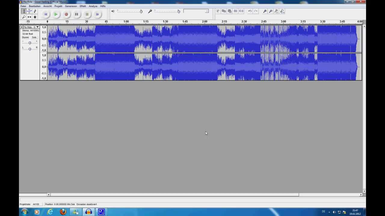 Audacity Musik schneiden und Bearbeiten [Tutorial] - YouTube