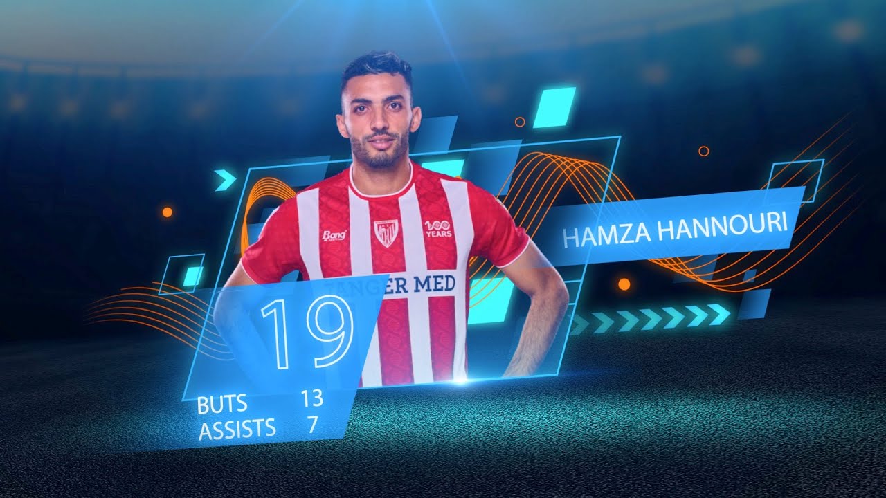 حمزة هنوري HAMZA HANNOURI هداف الدوري الإحترافي المغربي درجة الثانية ...
