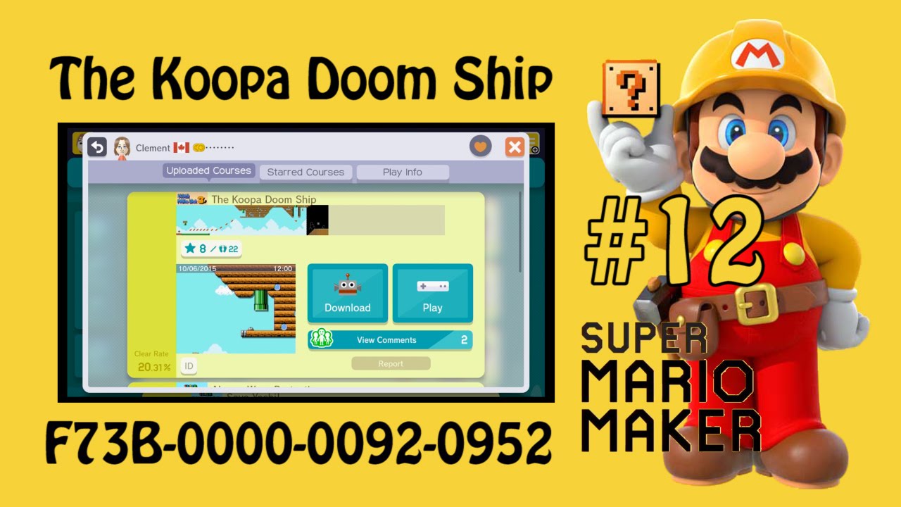 Super Mario Maker #12 | The Koopa Doom Ship - YouTube