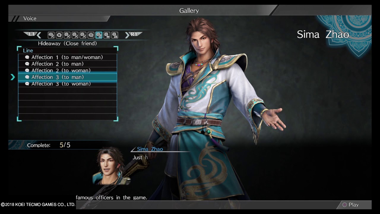 Sima Zhao's Affection -DYNASTY WARRIORS 9 - YouTube