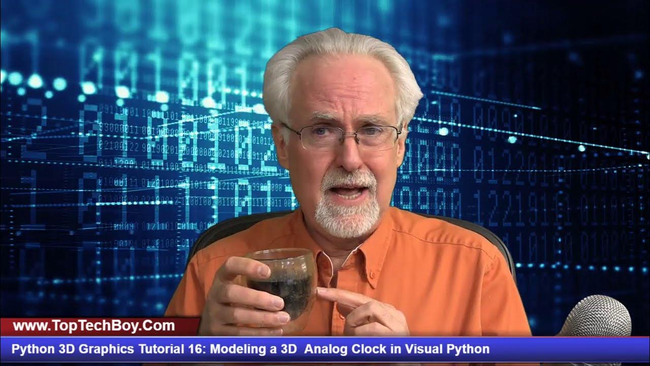 Python 3D Graphics LESSON 16: Modeling a 3D Analog Clock in Vpython - YouTube