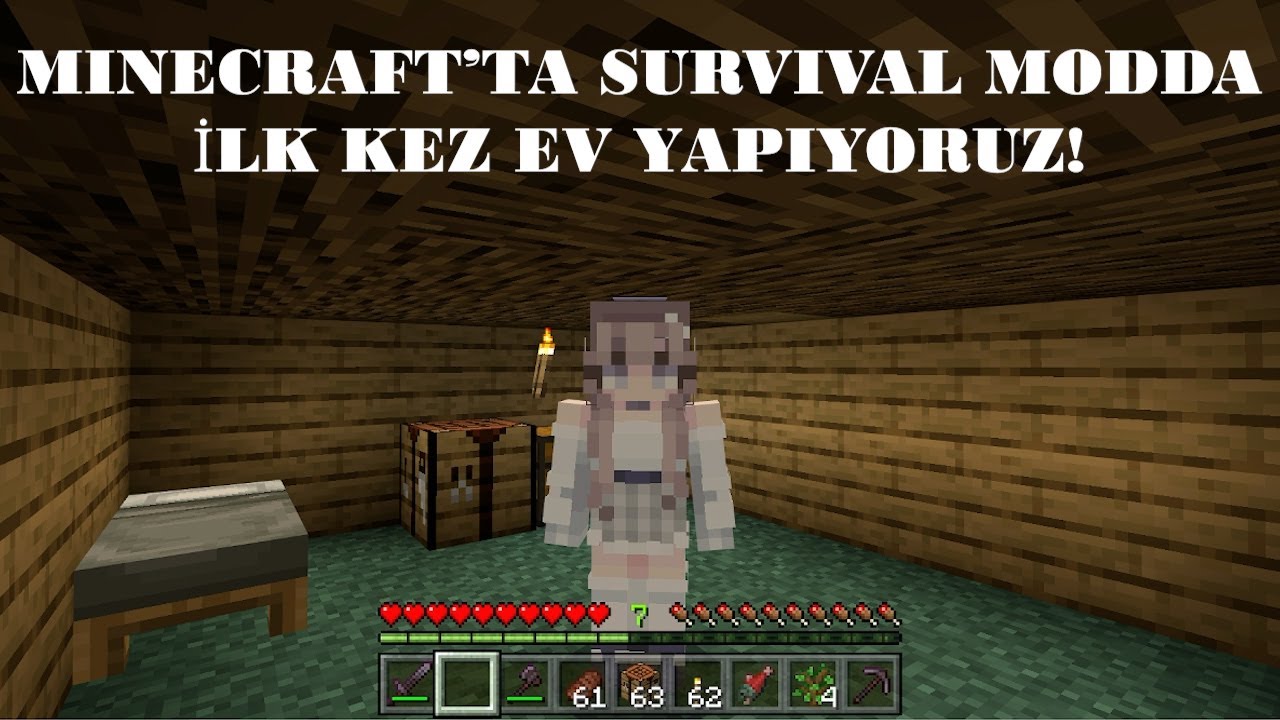 MINECRAFT'TA SURVIVAL MODDA EV YAPALIM! - YouTube