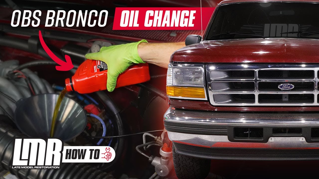 Ford OBS Bronco: How To Change Oil - Full Process (5.0L & 5.8L) - YouTube