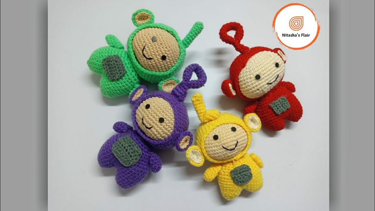 Part 2 : How to crochet Teletubbies || DIY Teletubbies|| - YouTube