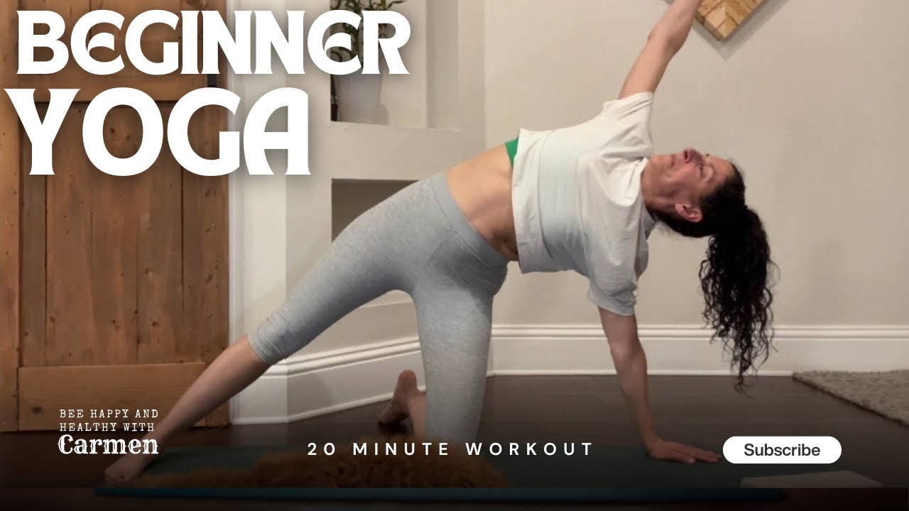 20 minute beginner yoga flow for total relaxation and stress relief ...