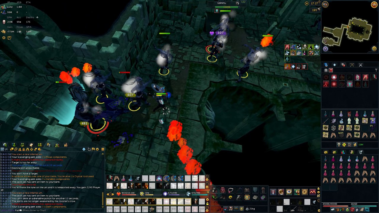 Raw footage of killing edimmu (RS3) - YouTube