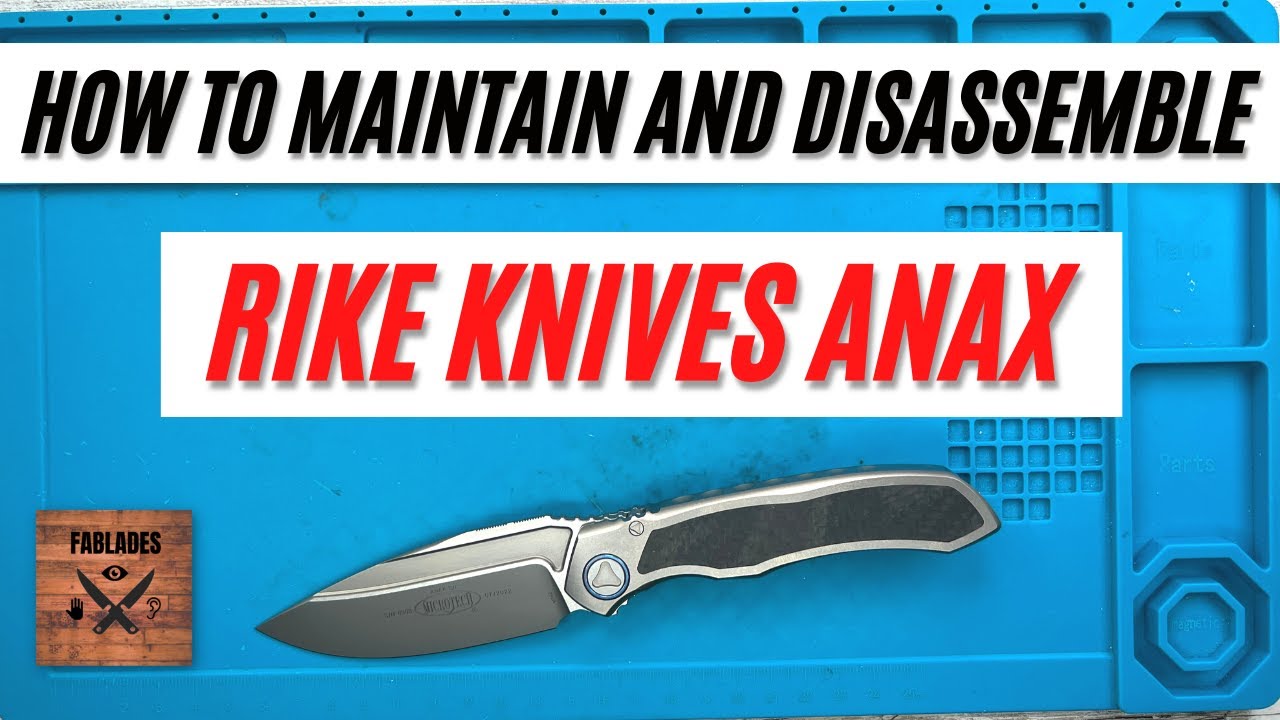 How to Maintain and disassemble Rike Knives Microtech Anax Pocketknife ...