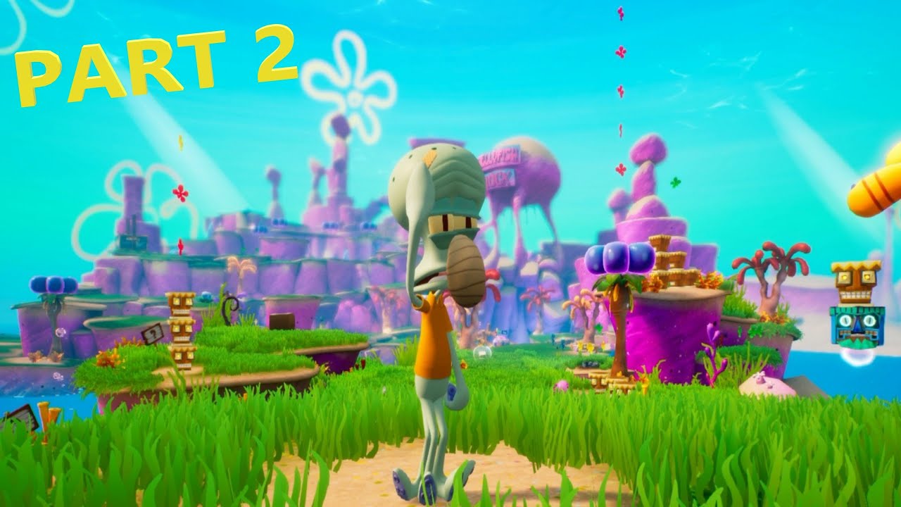 Squidward Gets STUNG | SpongeBob SquarePants: Battle for Bikini Bottom ...