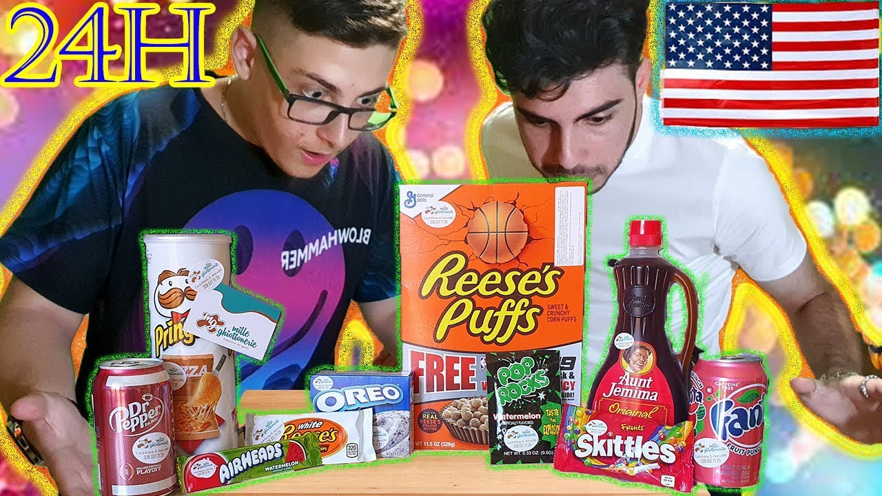 24 ORE CIBO AMERICANO !!! | CHALLENGE 24H | G&T - YouTube