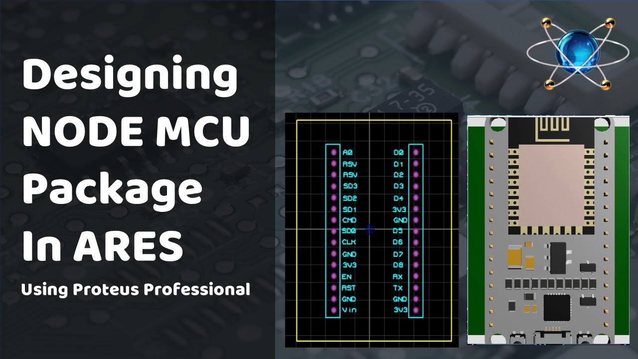 How to Design Node Mcu Package | Proteus Professional - YouTube