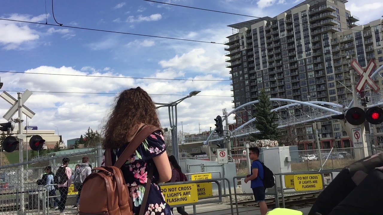 Heritage Station Pedestrian CTrain Crossing, Calgary, AB - YouTube