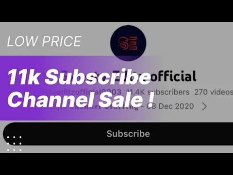 ( 11K) 🌑 SUB Youtube Channel Sale Low Price Contact Number [ 9342563660 ...