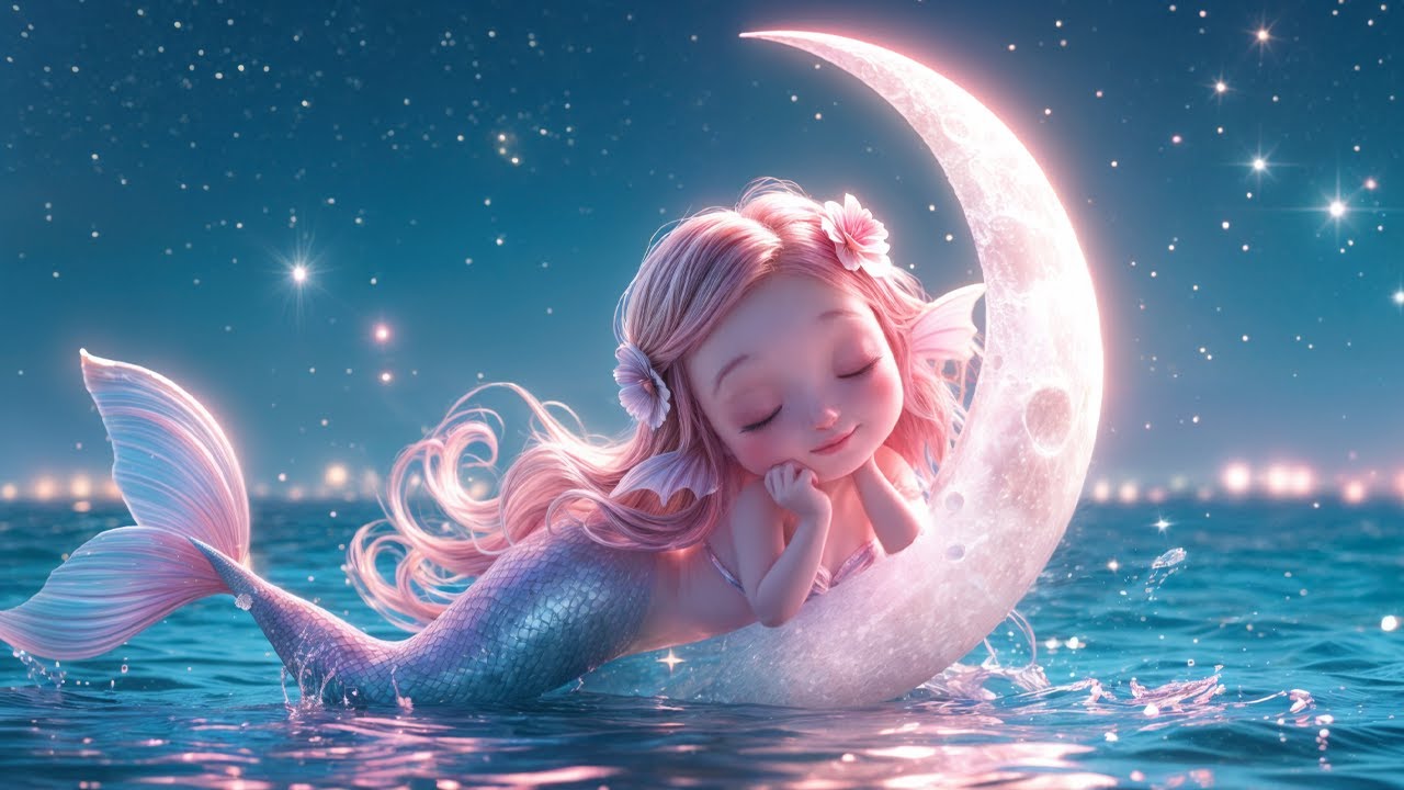 💗Pink Haired Mermaid Lullaby 🌊Peaceful Sleep In 3 Minutes🌟 Fall Asleep ...