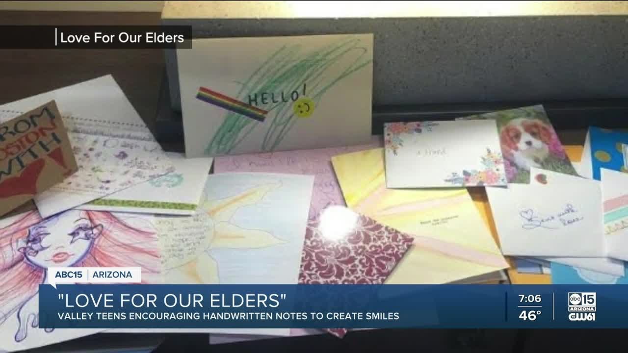 'Love for our Elders' sends letters to seniors in isolation - YouTube