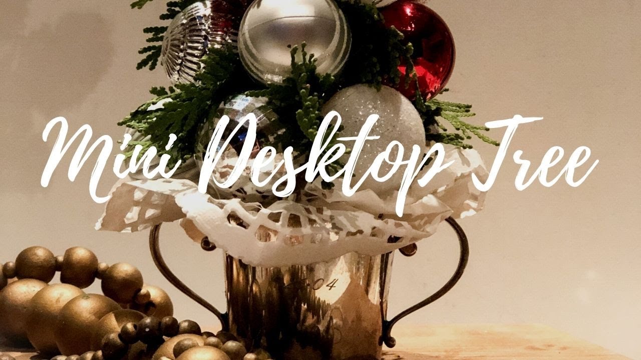 I Built a Mini Desktop Christmas Tree and You Won't Believe How Easy It ...
