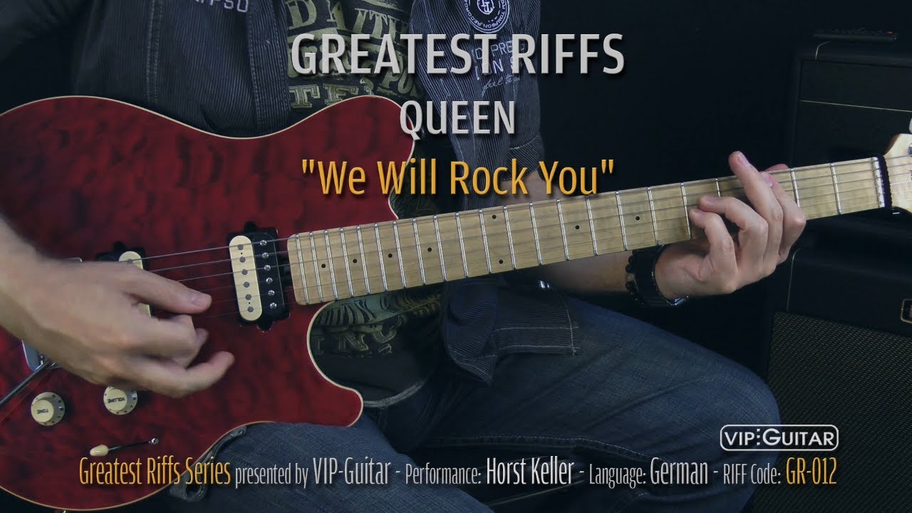 Greatest Riffs: "We Will Rock You" Queen - Riff Nr.12 - YouTube