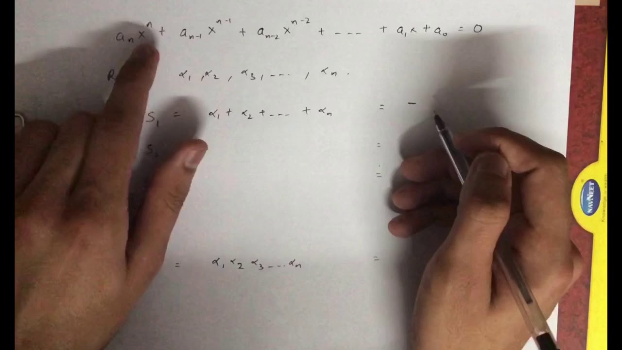 Vieta relations - YouTube