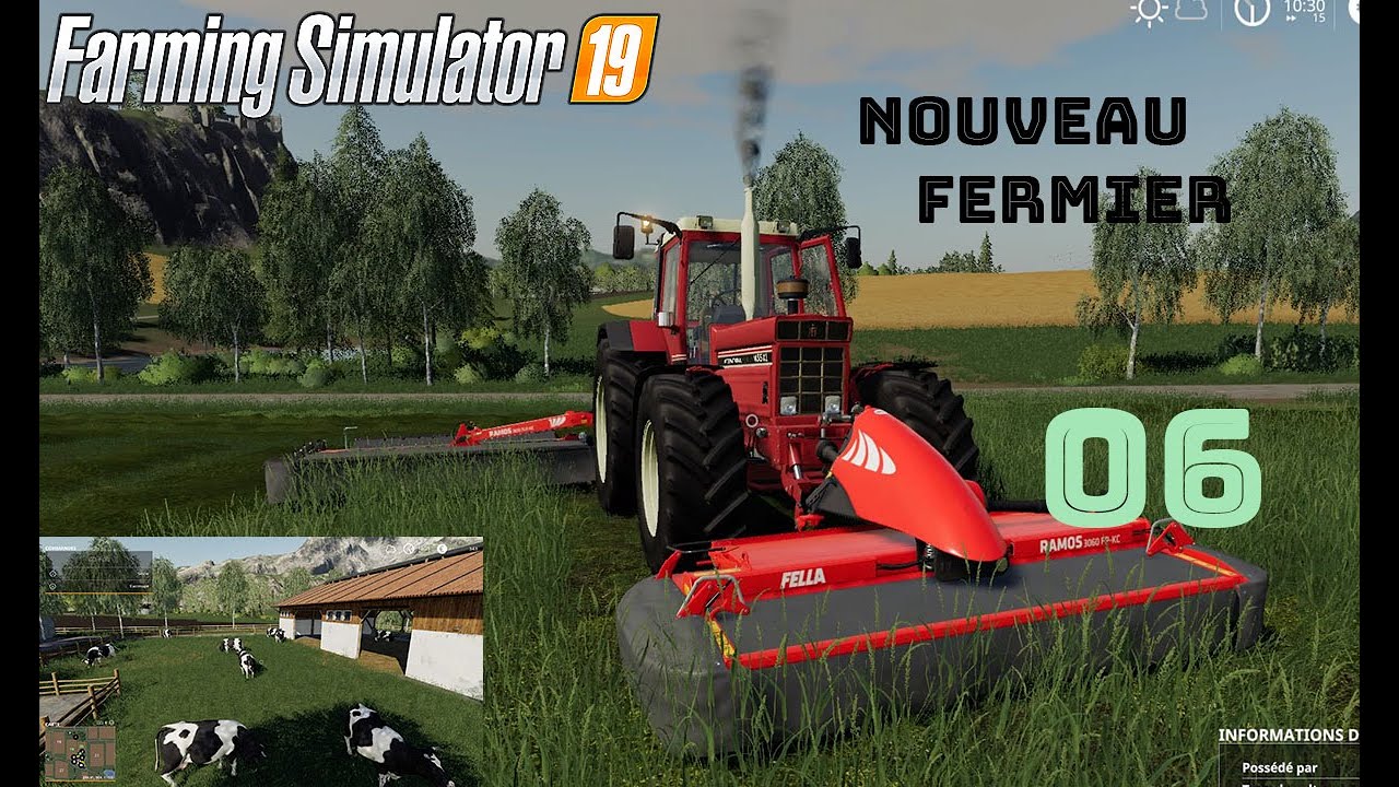 Farming simulateur 19|#6|Nouveau Fermier. Nouveau matériel - YouTube